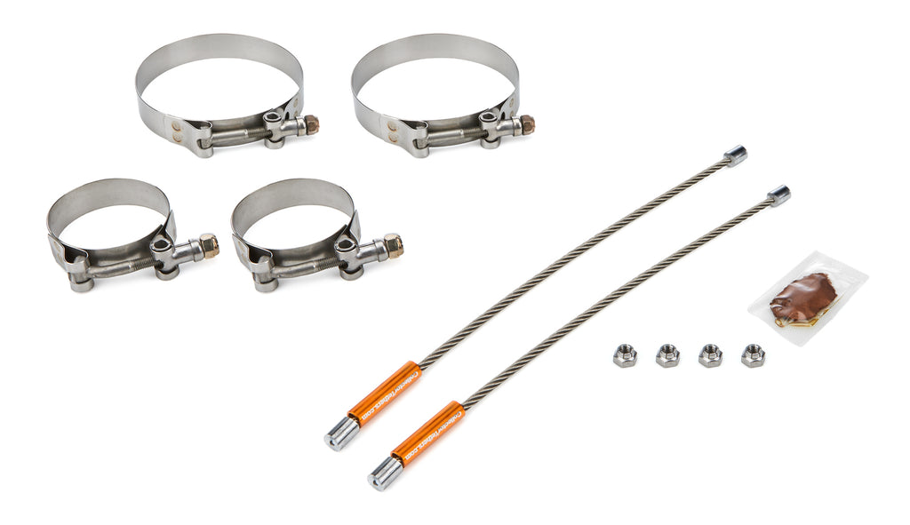 Drag Race Solutions 10" Lite Tether Set 2.375 Pri/4.000 Clamp – 90racing