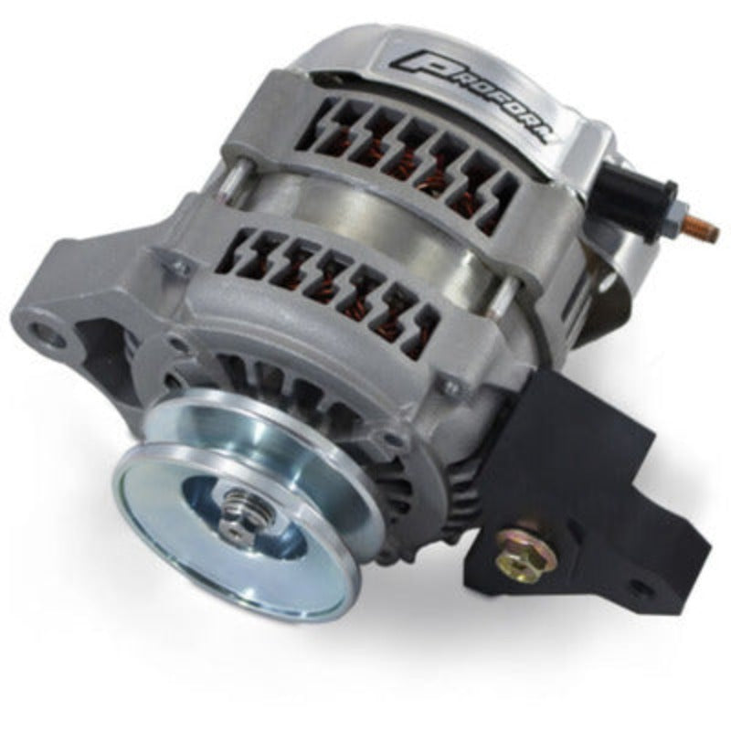 Proform Lightning-Bolt 100 AMP Mini-Alternator w/10SI Adapter – 90racing