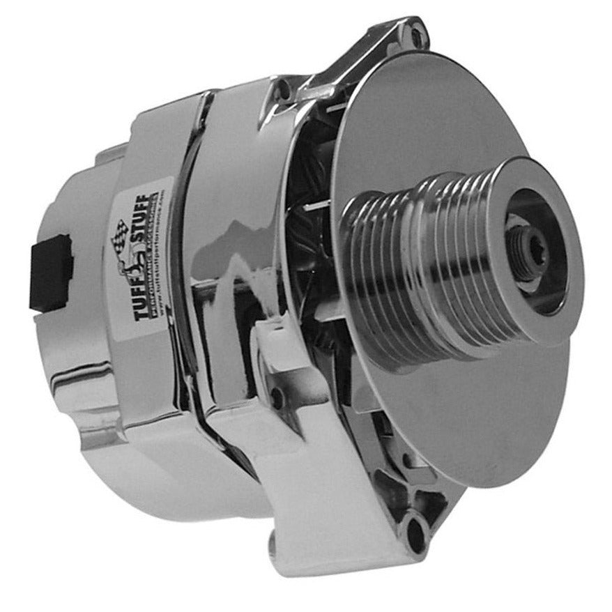 Tuff-Stuff GM Internally Regulated Alternator 100 Amp 1-Wire Chrome 6 ...