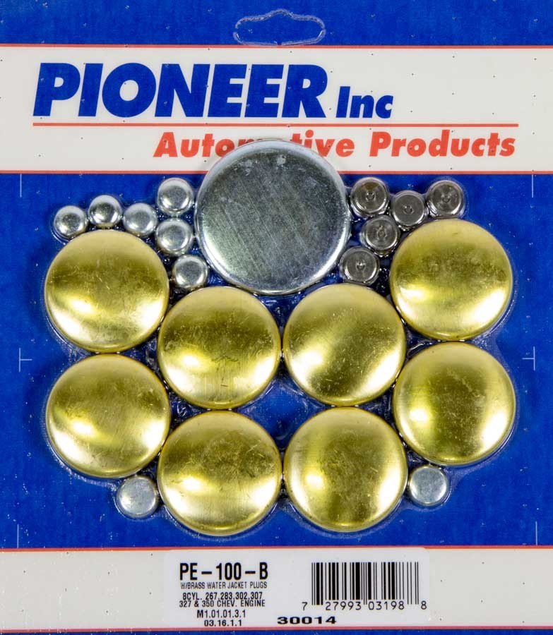 Pioneer 350 Chevy Freeze Plug Kit - Brass – 90racing