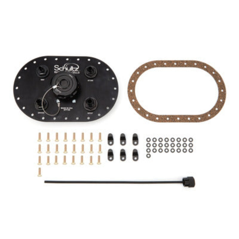 Schultz Racing Fuel Cells Filler Plate Aluminum 10an Outlet Billet Cap ...